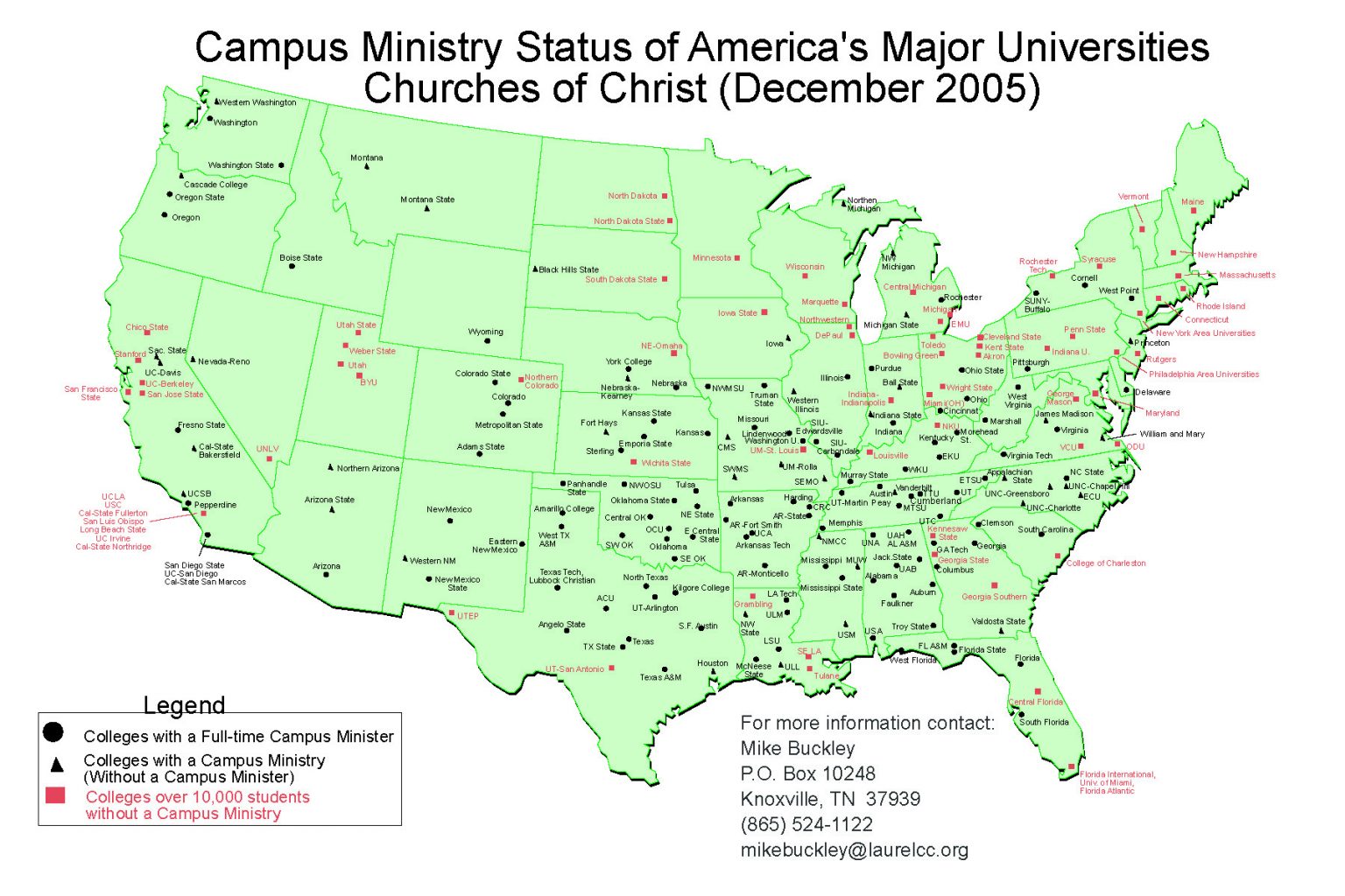 History » Campus Ministry United